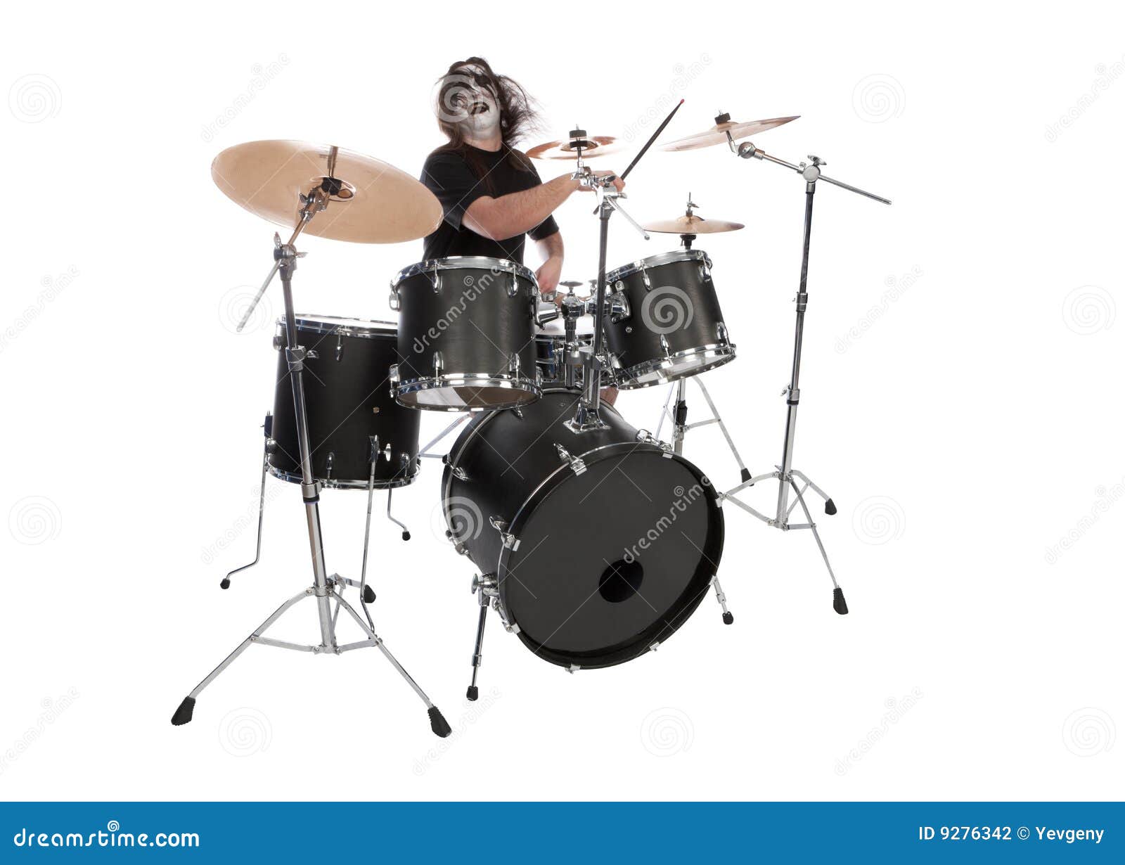 Screaming drummer stock photo. Image of concert, instrument - 9276342