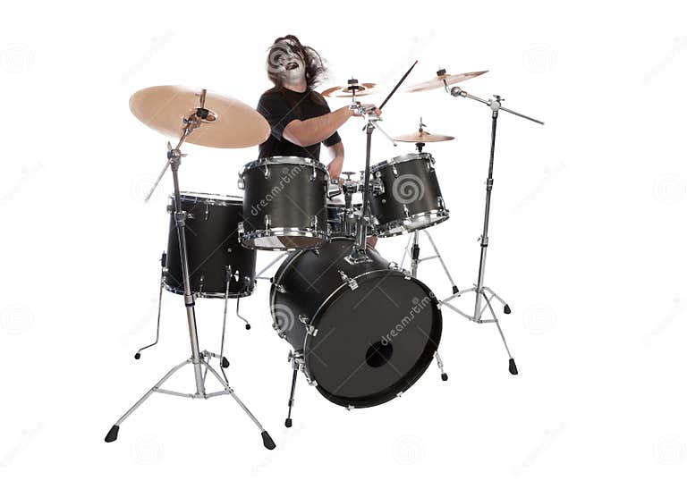 Screaming drummer stock photo. Image of concert, instrument - 9276342