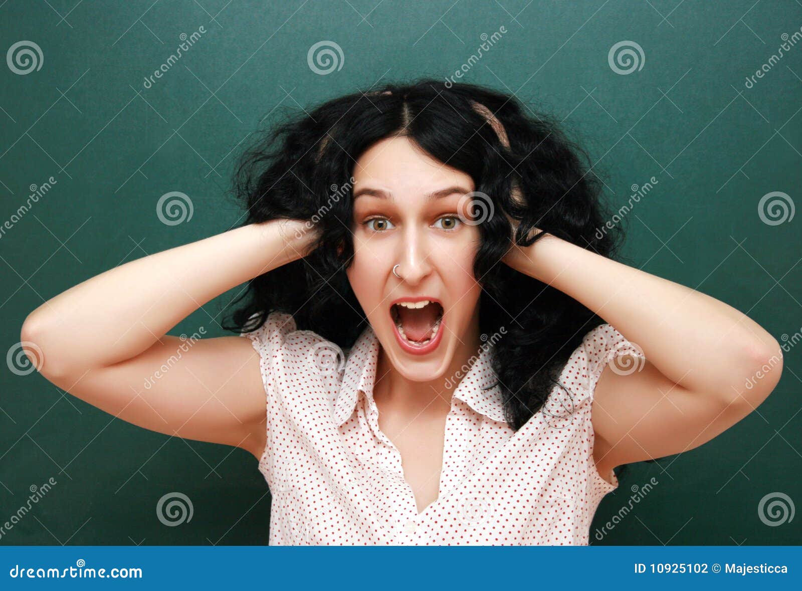 Screaming girl stock photo. Image of modern, listen, face - 10925102