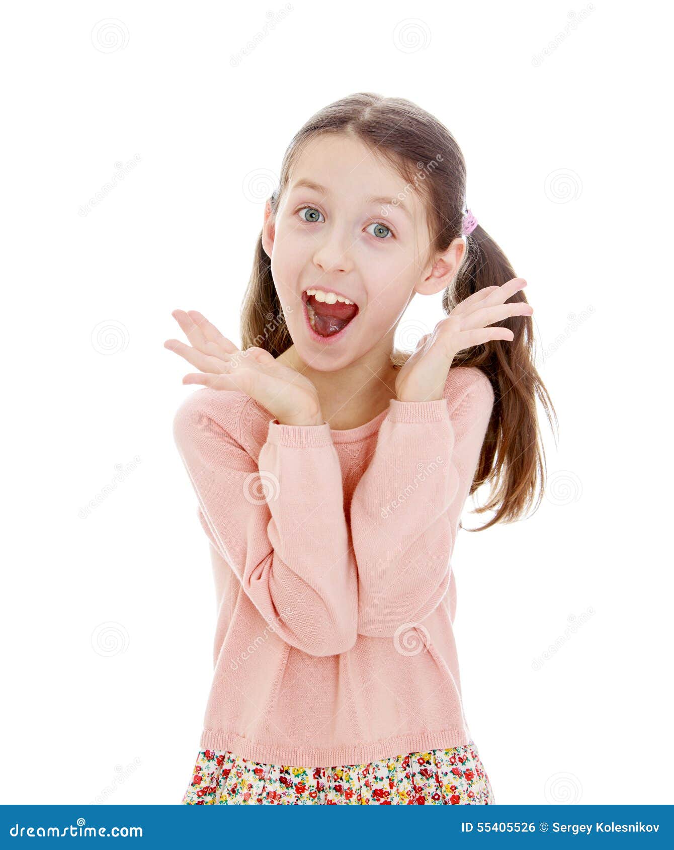 Screaming girl closeup stock photo. Image of caucasian - 55405526