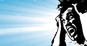 Screaming grunge banner stock vector. Illustration of dirty - 6227380