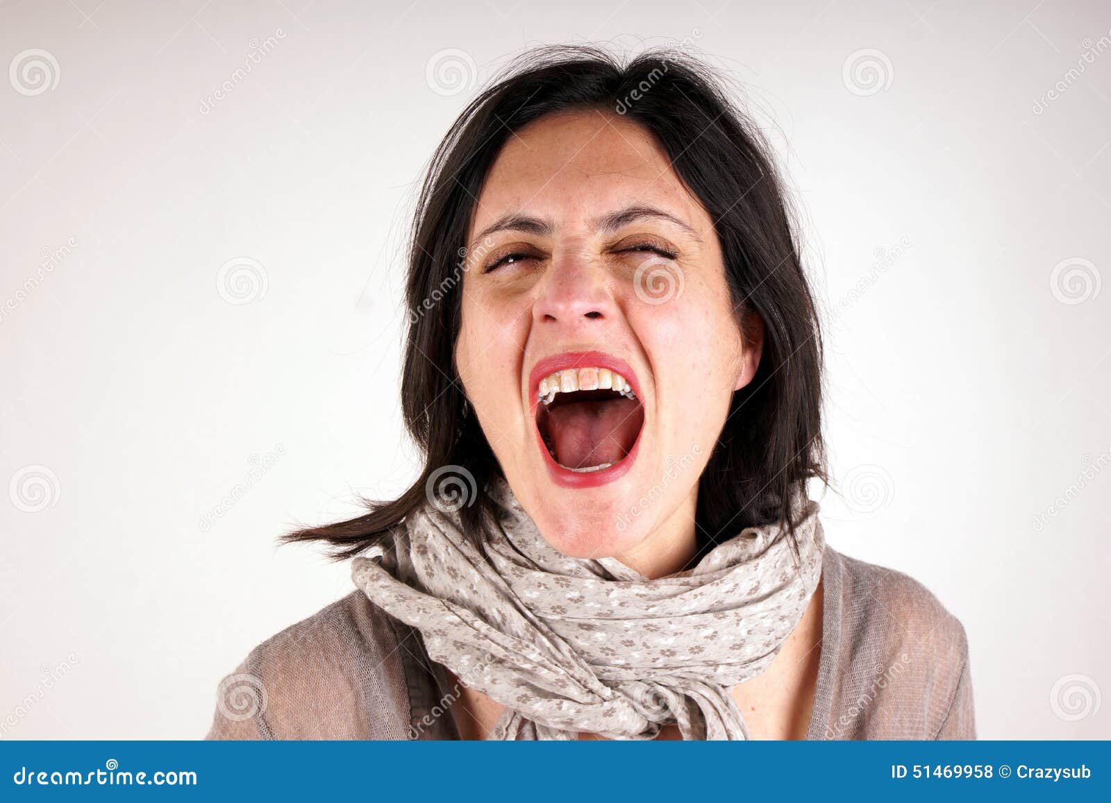 Screaming lady stock photo. Image of frustrated, scared - 51469958