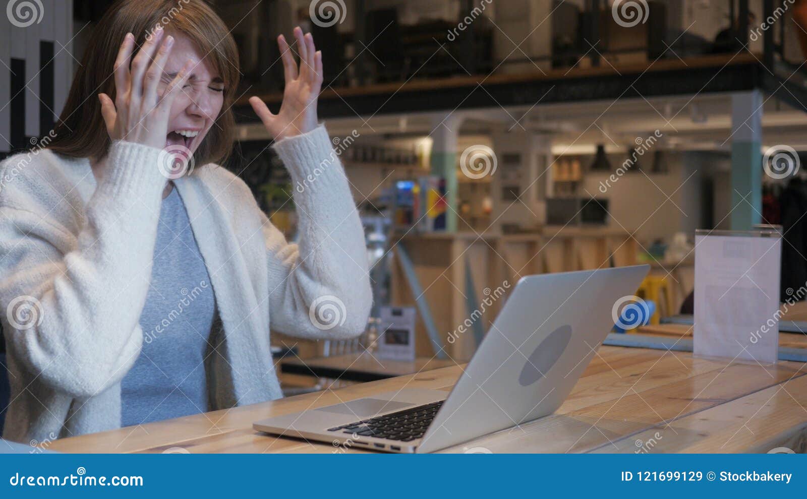 Screaming Loud, Angry Man Going Crazy by Problems of Work Stock Image ...