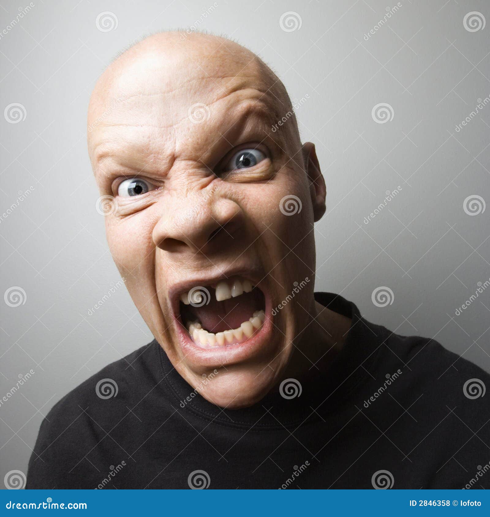 Screaming man. stock photo. Image of adult, teeth, indoors - 2846358