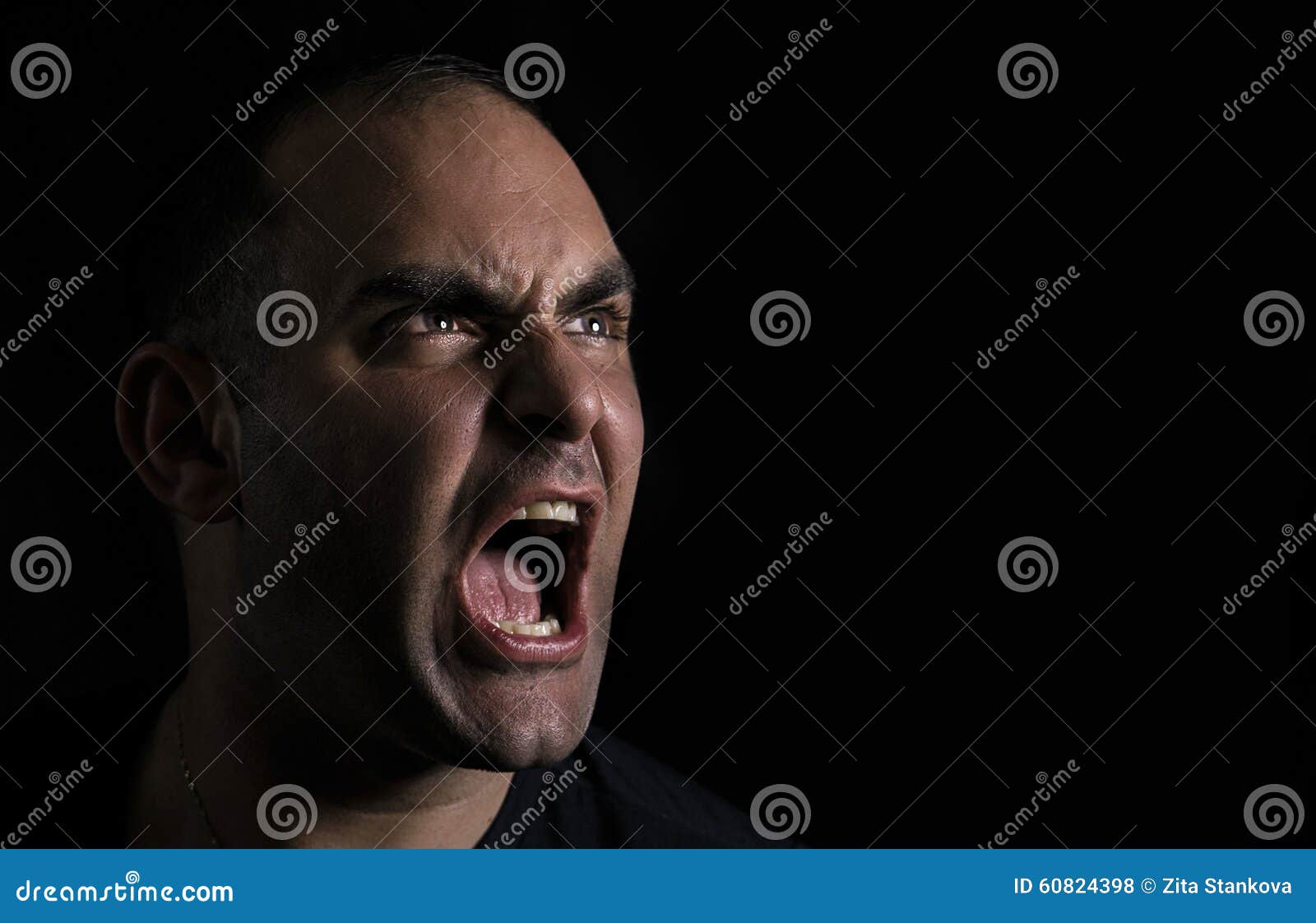 Screaming man stock photo. Image of furious, face, scream - 60824398