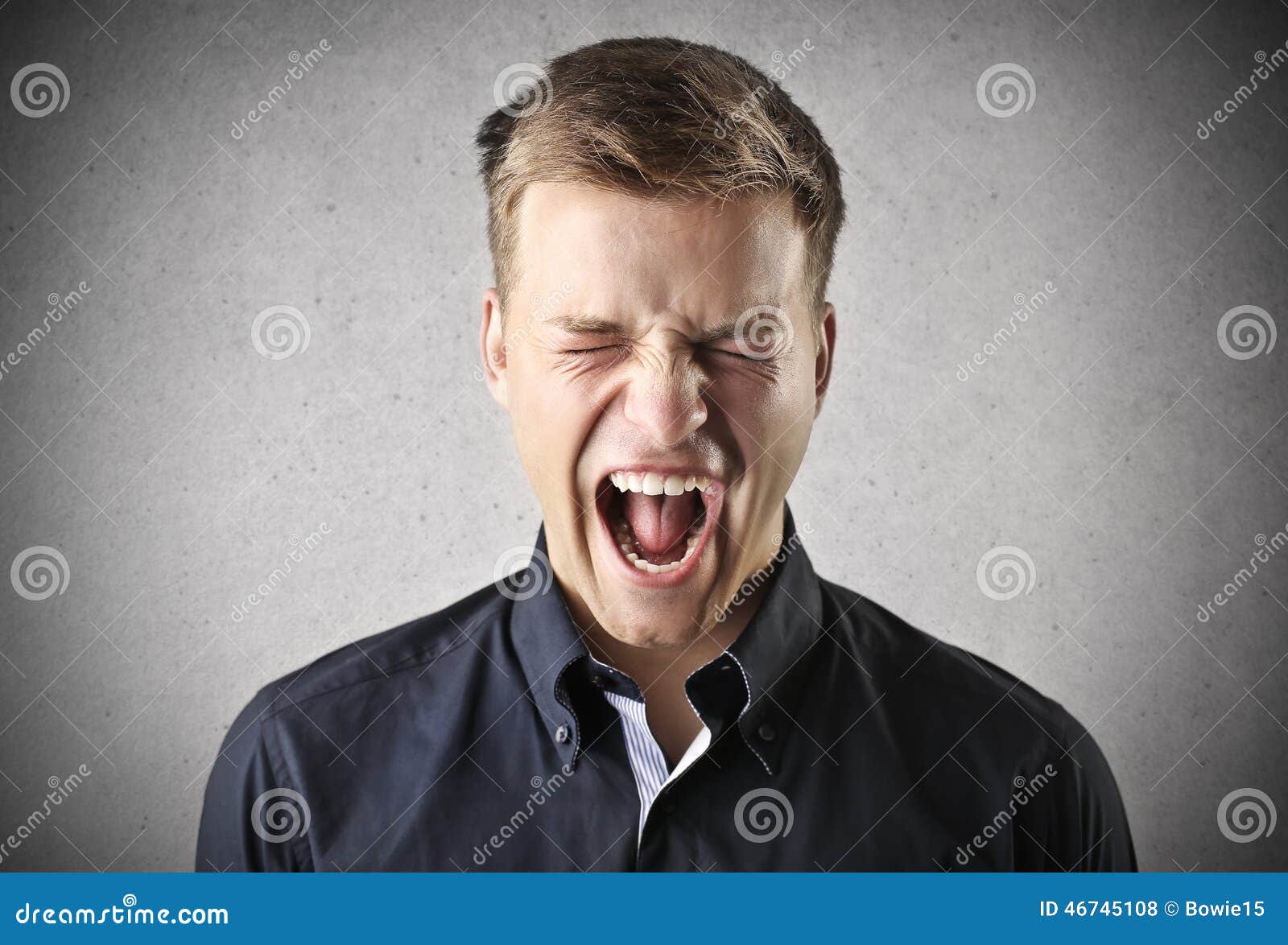 Screaming stock photo. Image of anger, wall, rage, despair - 46745108
