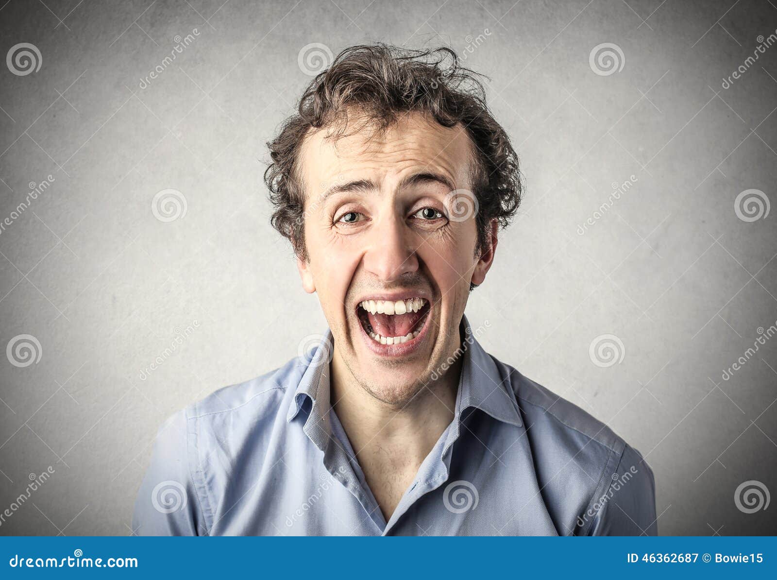 Screaming man stock image. Image of handsome, loud, scared - 46362687