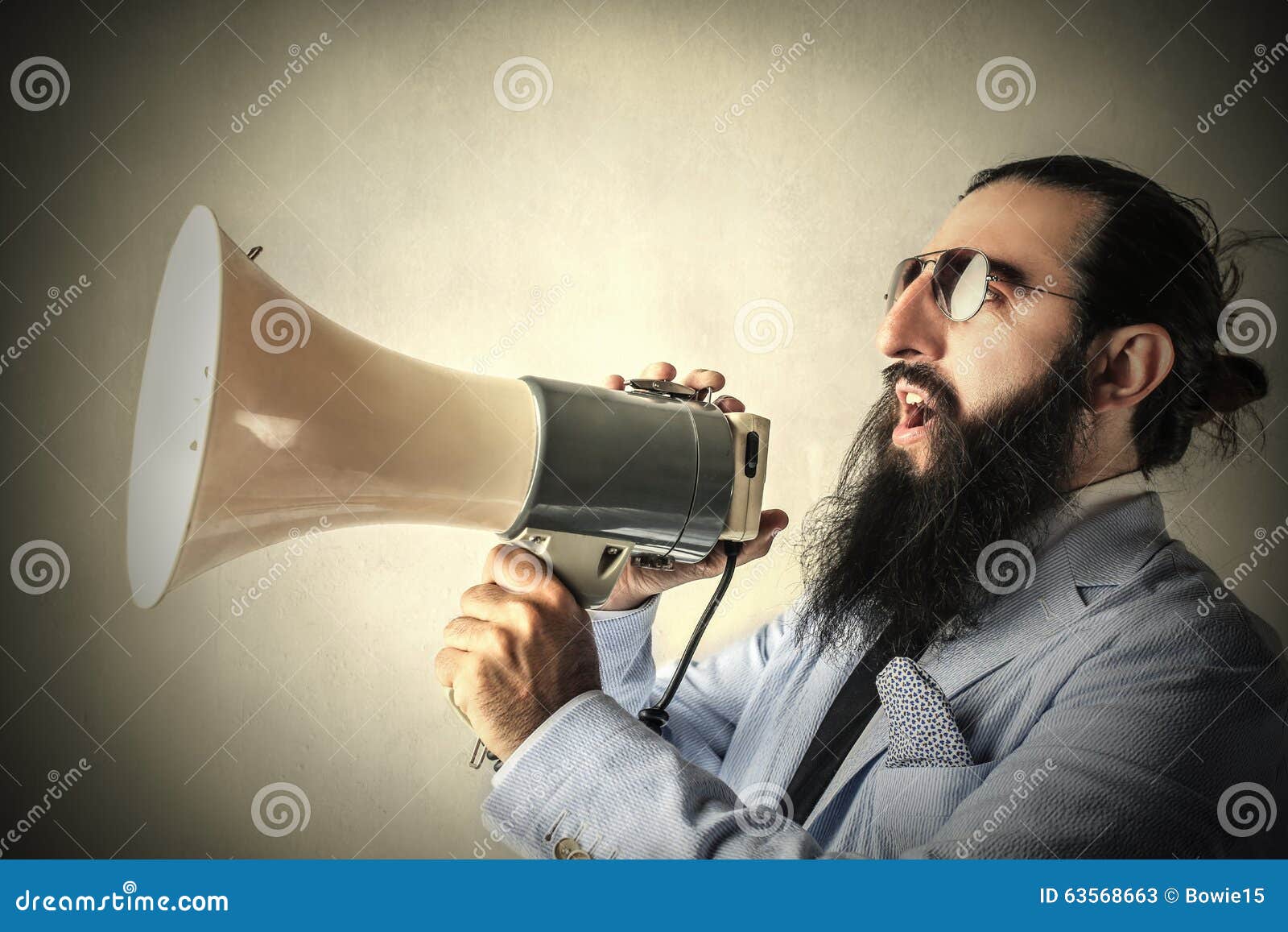 Screaming a message stock image. Image of businessman - 63568663