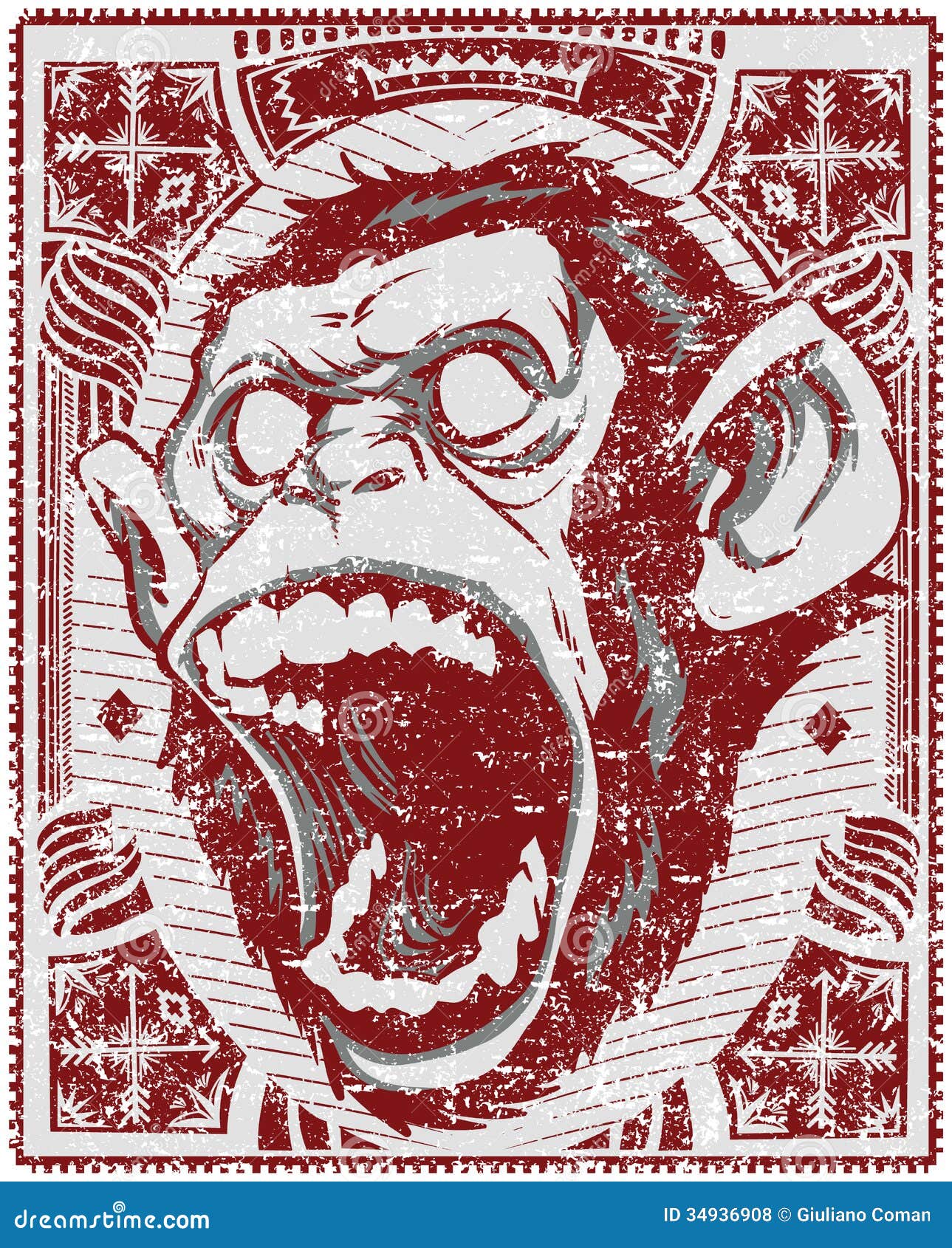 Angry Monkey Cartoon Drawings