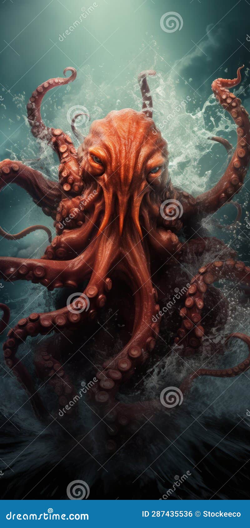 Screaming Octopus: a Hyper-realistic Sci-fi Illustration with ...