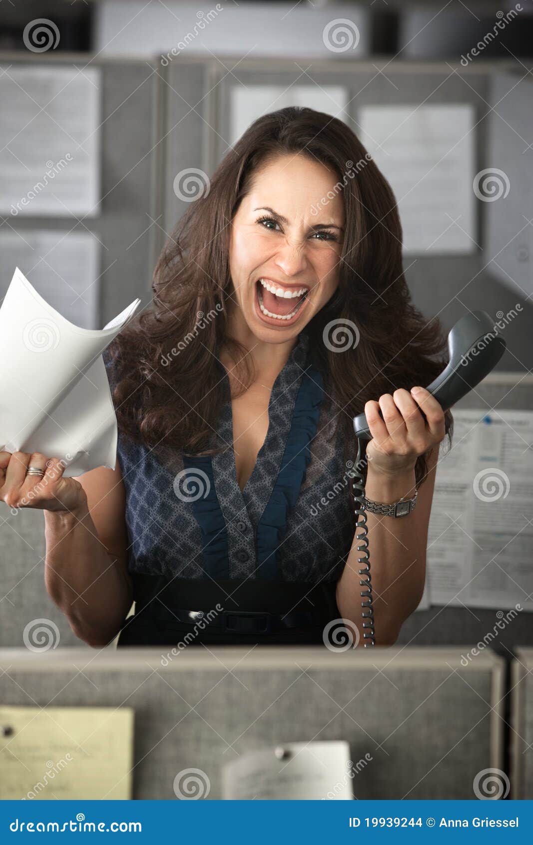 Screaming Office Worker stock photo. Image of businesswoman - 19939244