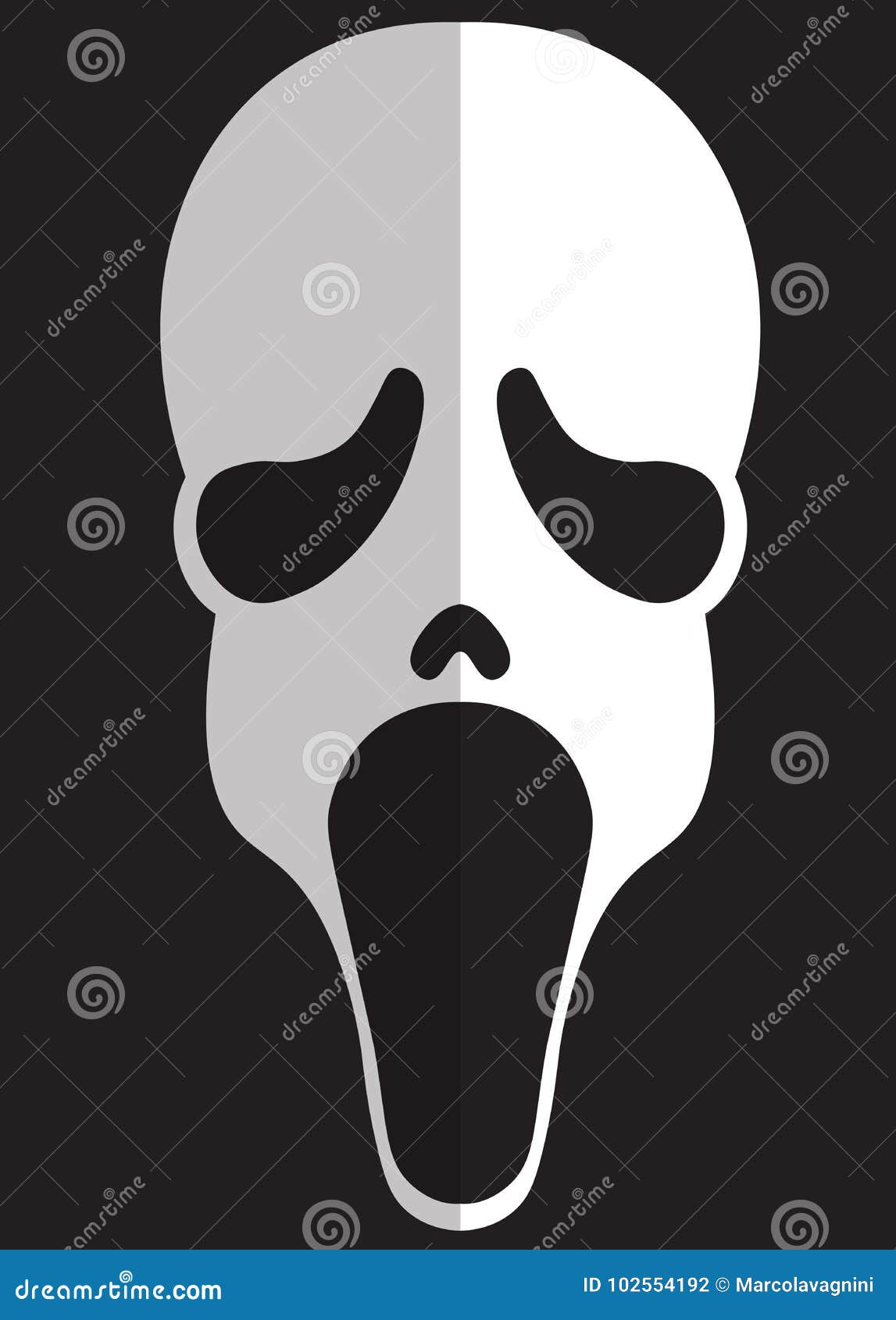 Screaming Red Skull Disintegrating Into Pixels Royalty-Free Stock Photo ...