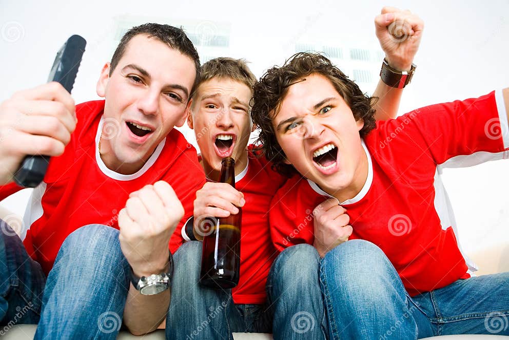 Screaming sport fan stock photo. Image of amuse, leisure - 6961796