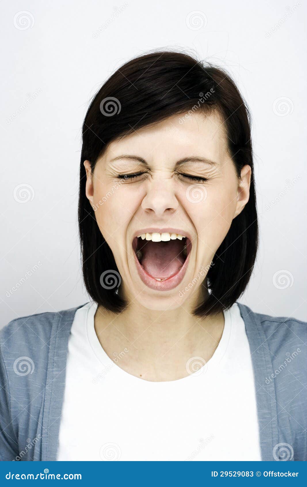 Screaming woman stock image. Image of annoyed, emotion - 29529083