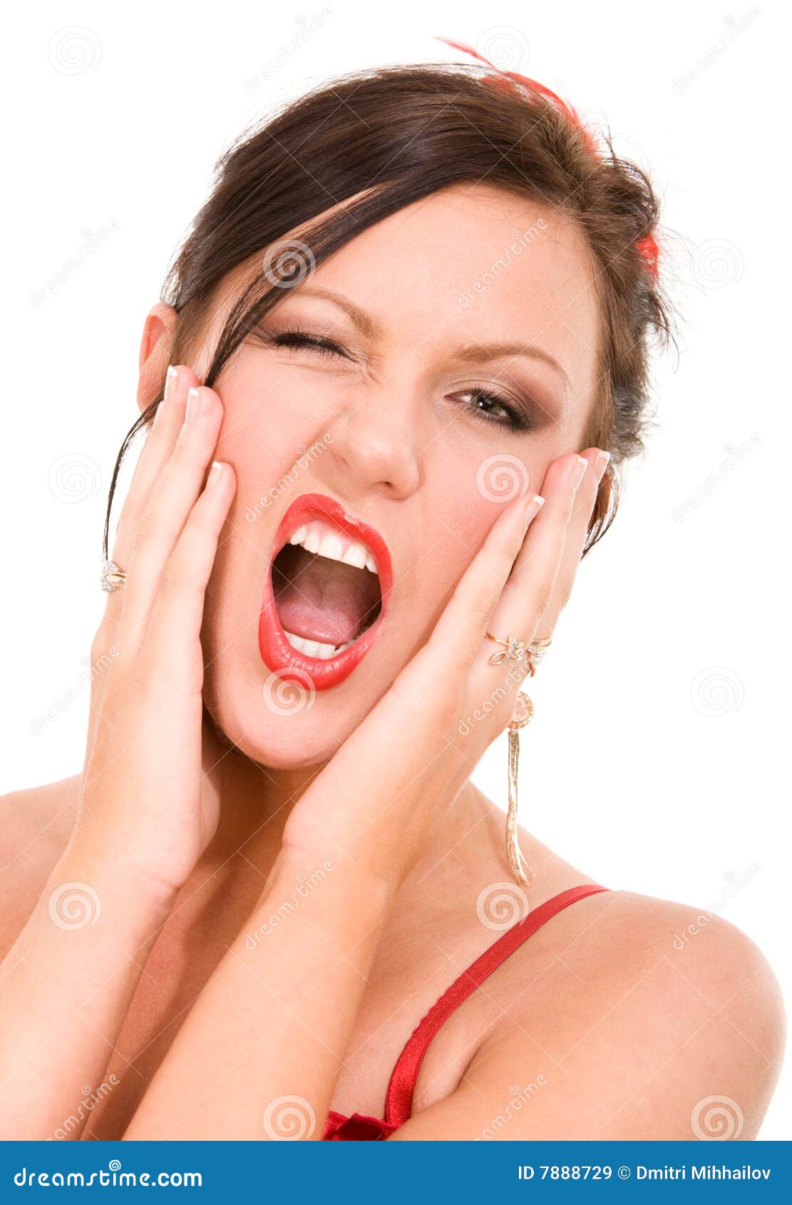 Screaming woman stock image. Image of crazy, angry, beautiful - 7888729