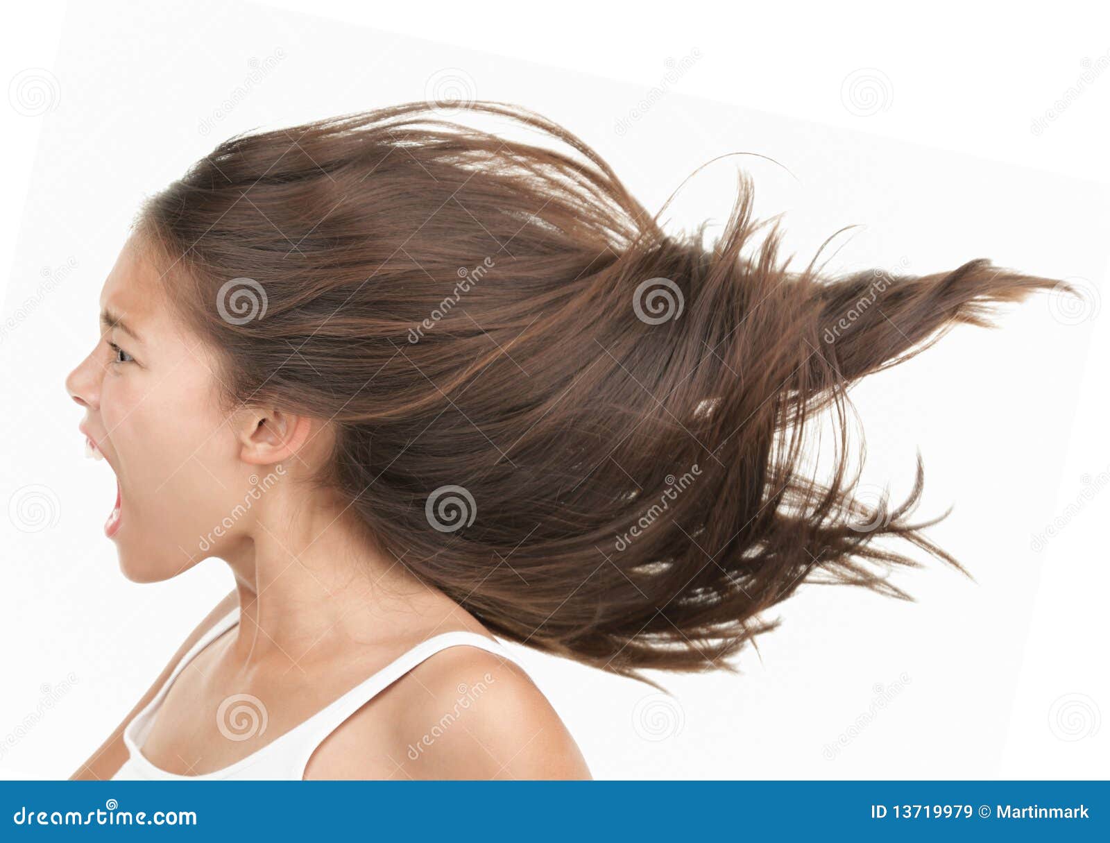 Screaming woman in rage stock image. Image of human, portrait - 13719979