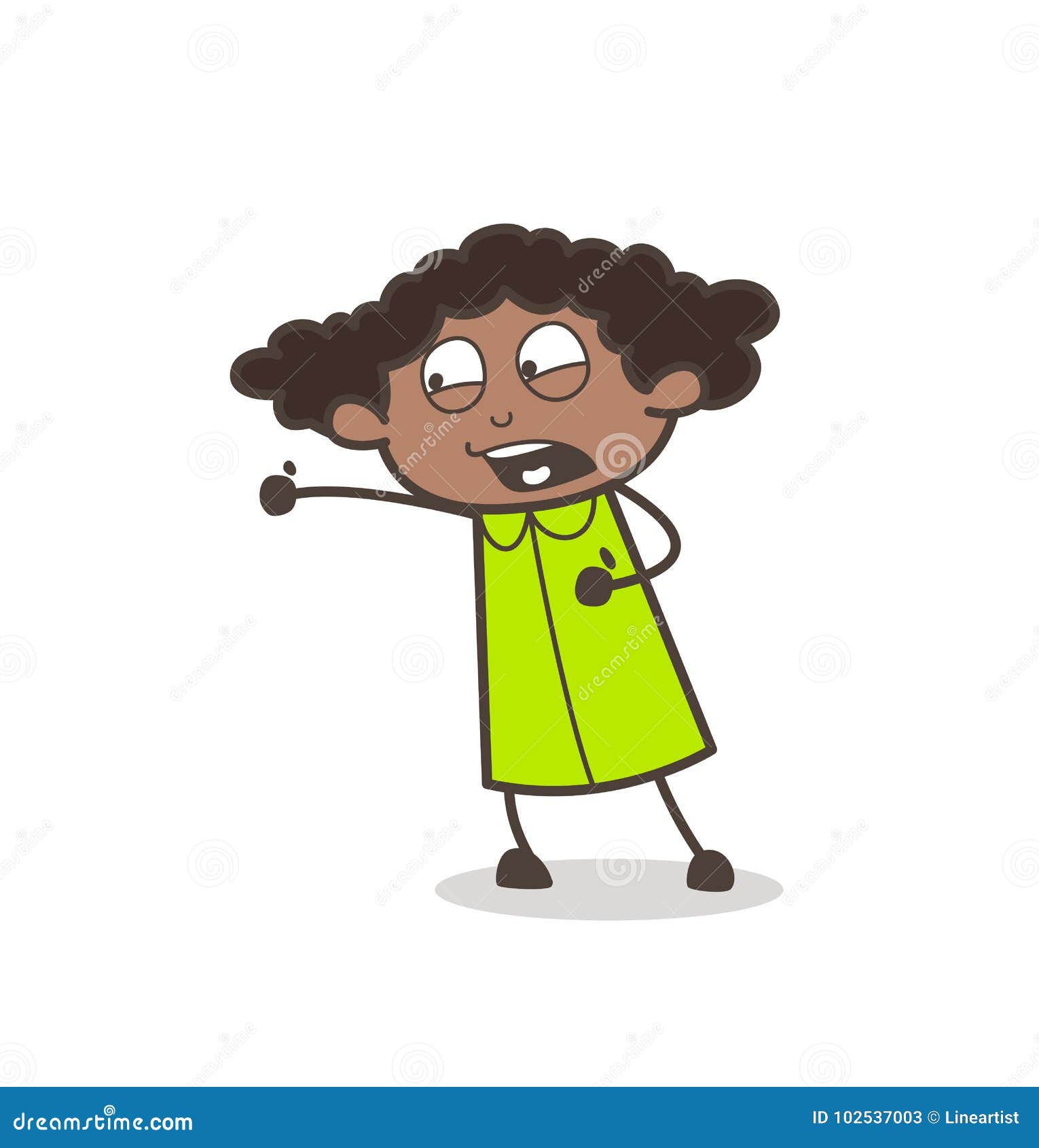 Screaming Young Girl Expression and Behavior Stock Illustration ...