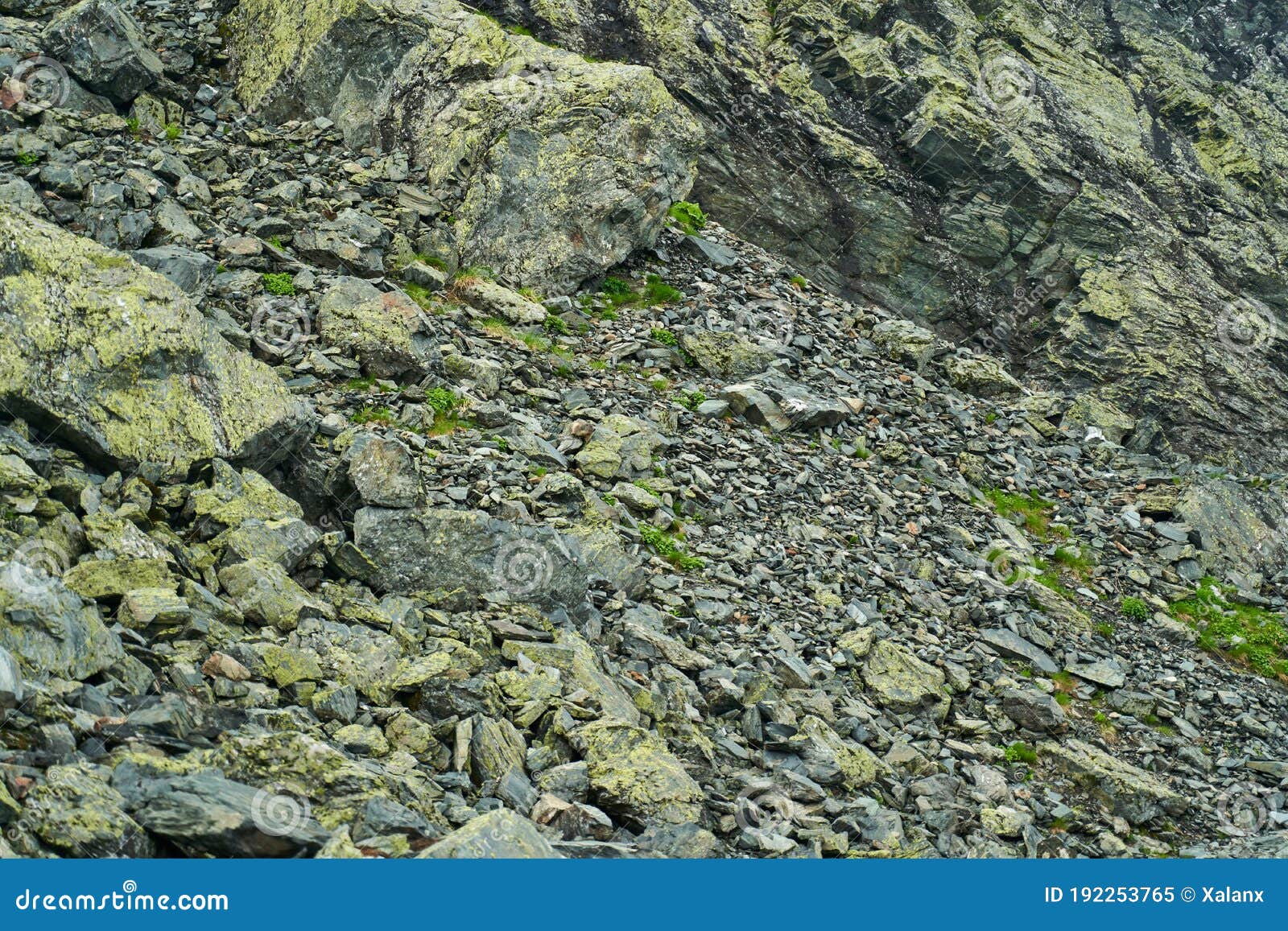 Scree on mountain stock image. Image of stones, highlands - 192253765