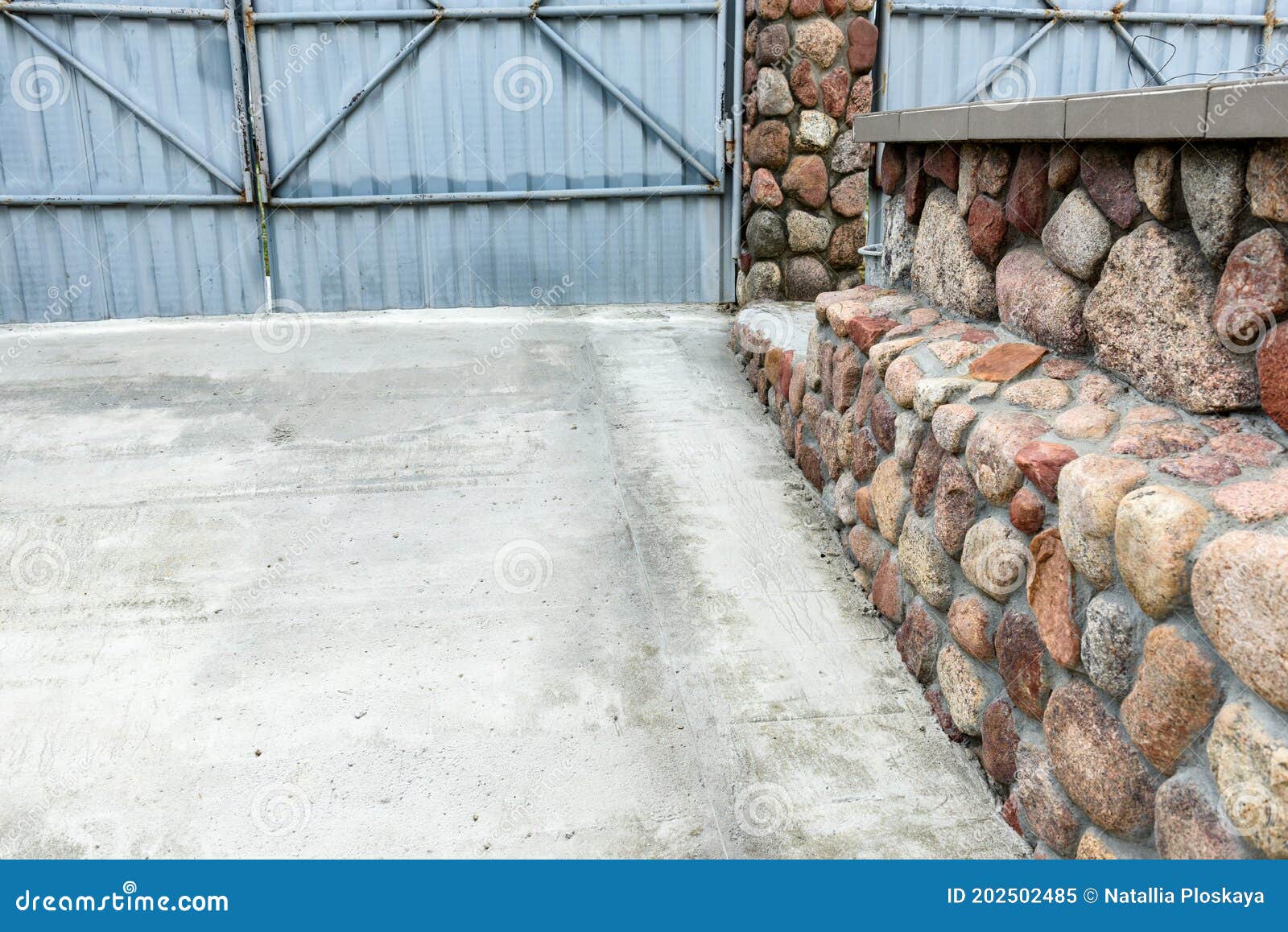 The Screed Made of Concrete Outdoor Stock Image - Image of business ...