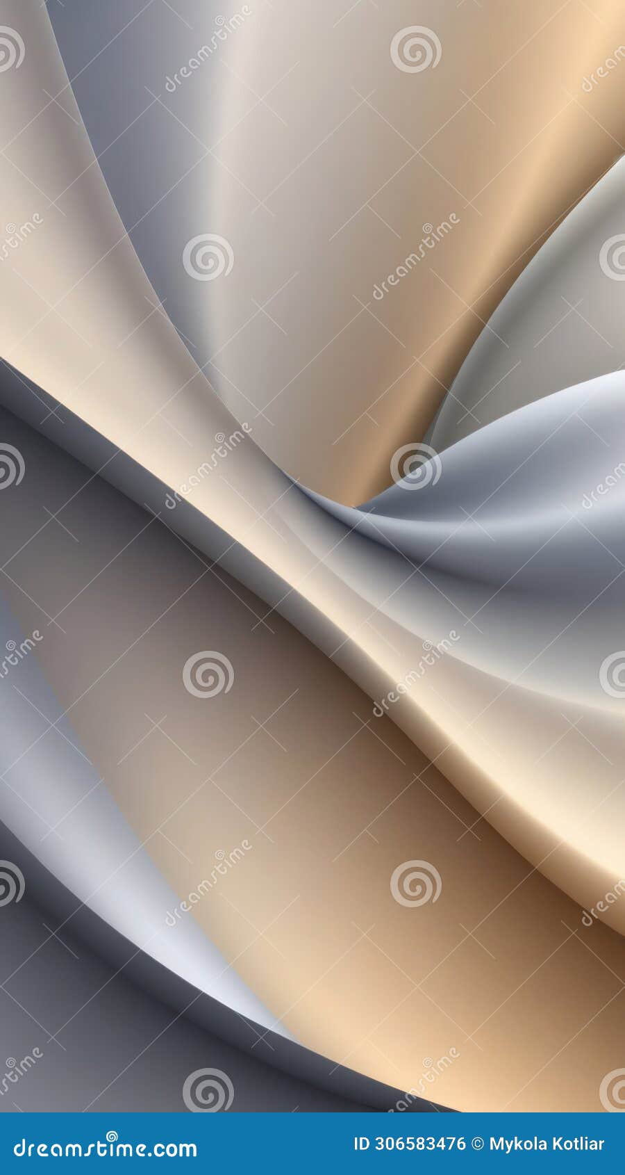 Screen Background from Freeform Shapes and Silver Stock Photo - Image ...