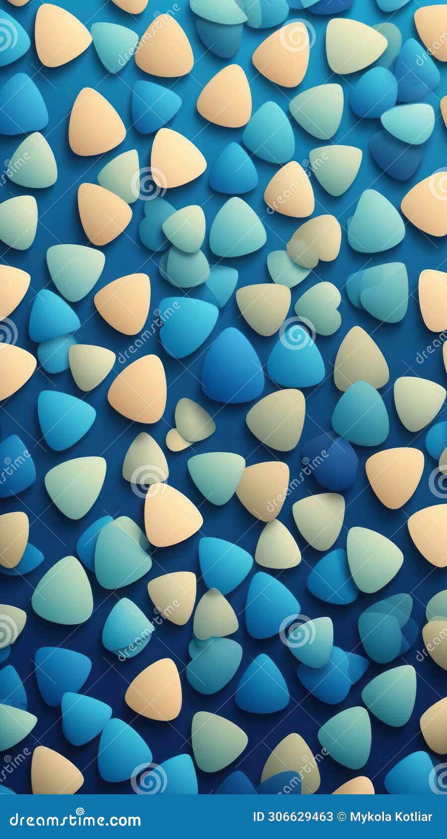 Screen Background from Plectrum Shapes and Blue Stock Image - Image of ...