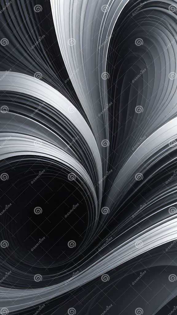 Screen Background from Vortex Shapes and Silver Stock Image - Image of ...