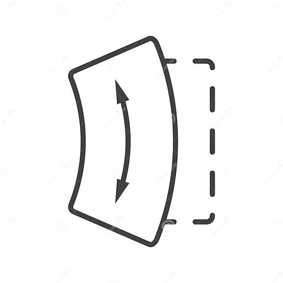 Screen Bend Icon. Modern Concept of Bending the Screen of a Mobile ...