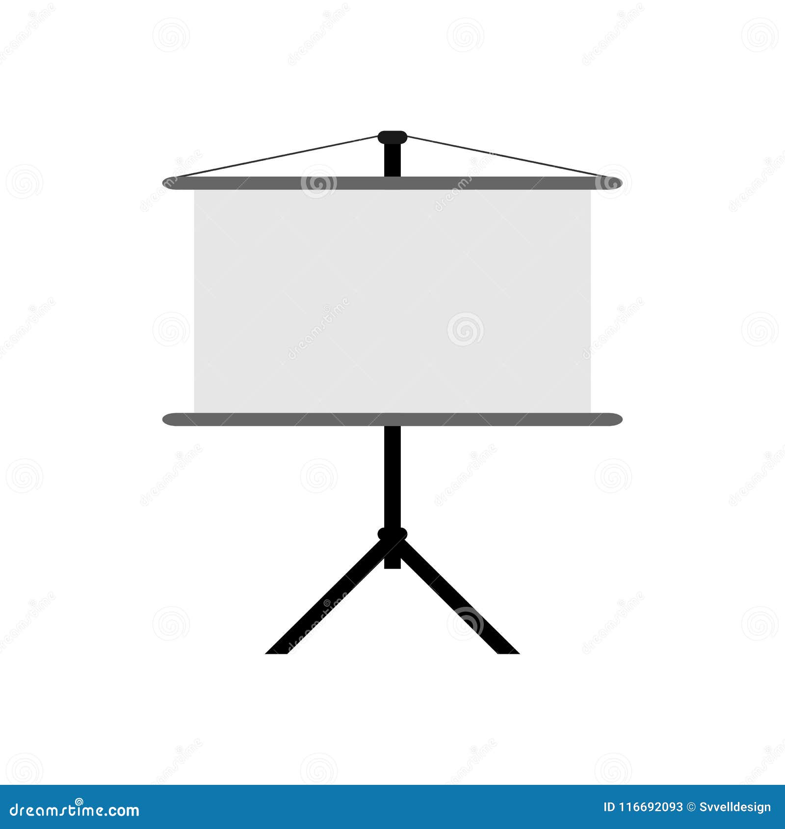 Screen Board Presentation Illustration Stock Vector - Illustration of ...
