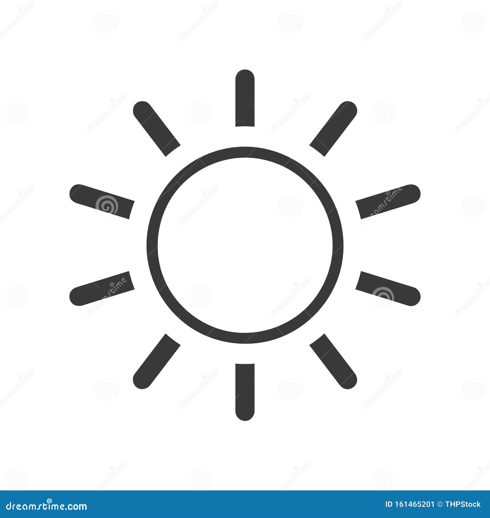 Screen Brightness Icon Vector Stock Vector - Illustration of contrast ...