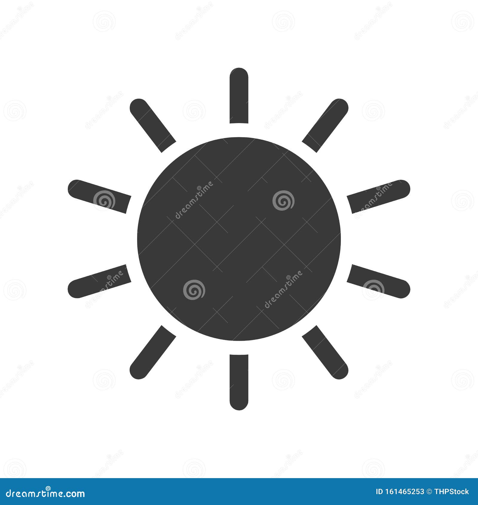 Screen Brightness Icon Vector Stock Vector - Illustration of sunlight ...