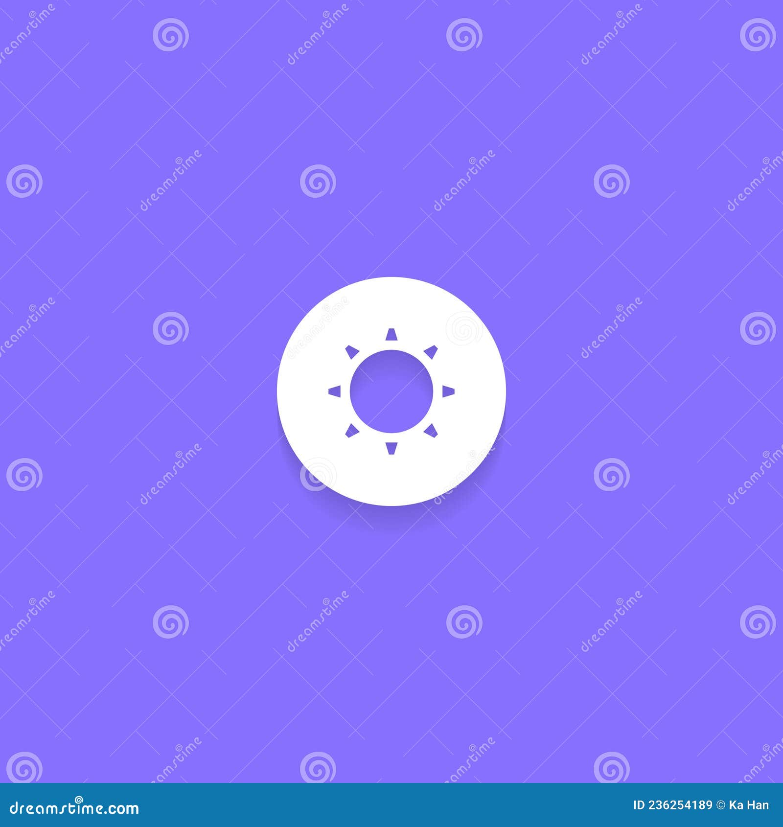 Set Of Screen Brightness Adjustment Interface. Brightness Control Panel ...