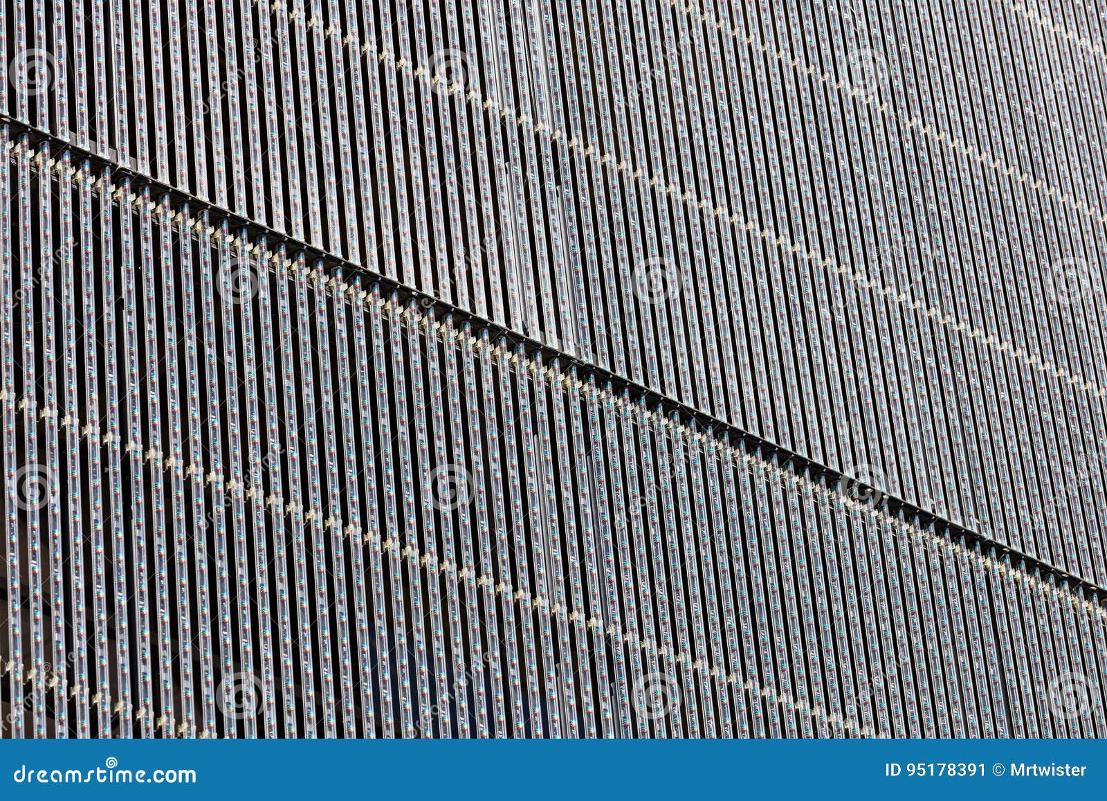 Screen for Broadcasting Demonstration. LED Panel Display on Outdoor ...