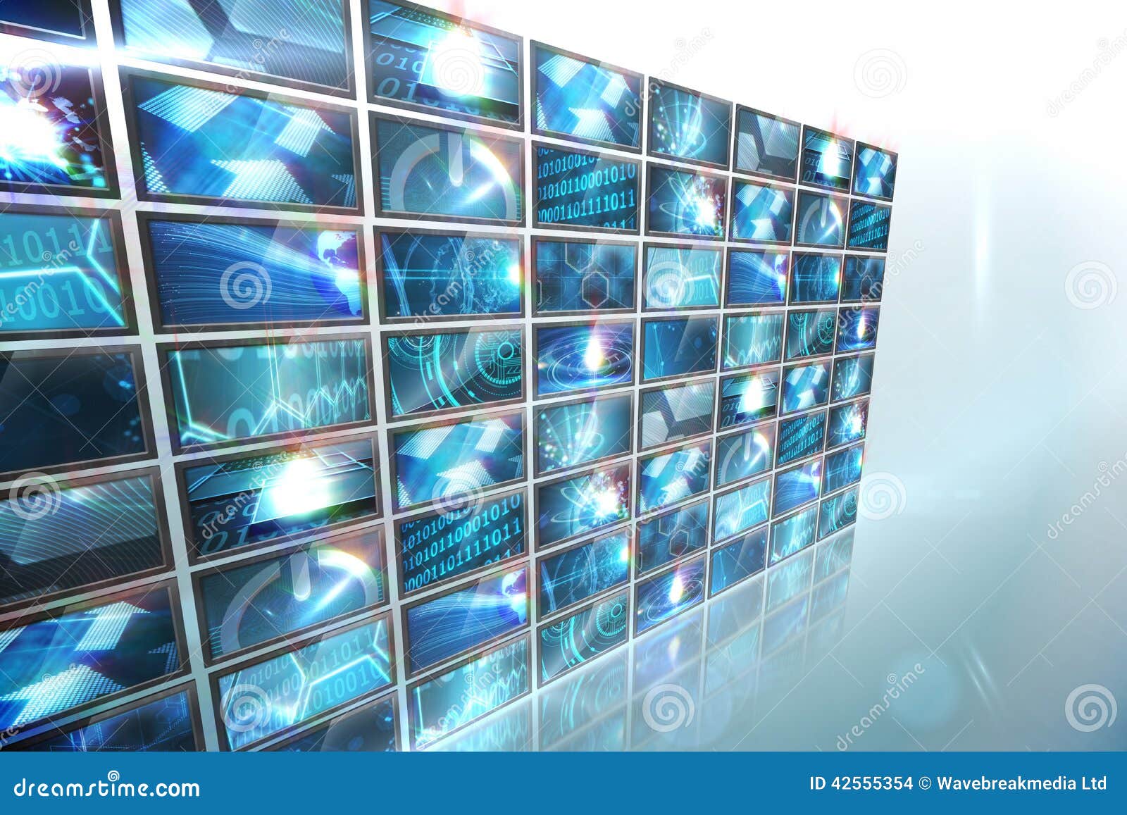 Screen Collage Showing Computing Images Stock Illustration ...