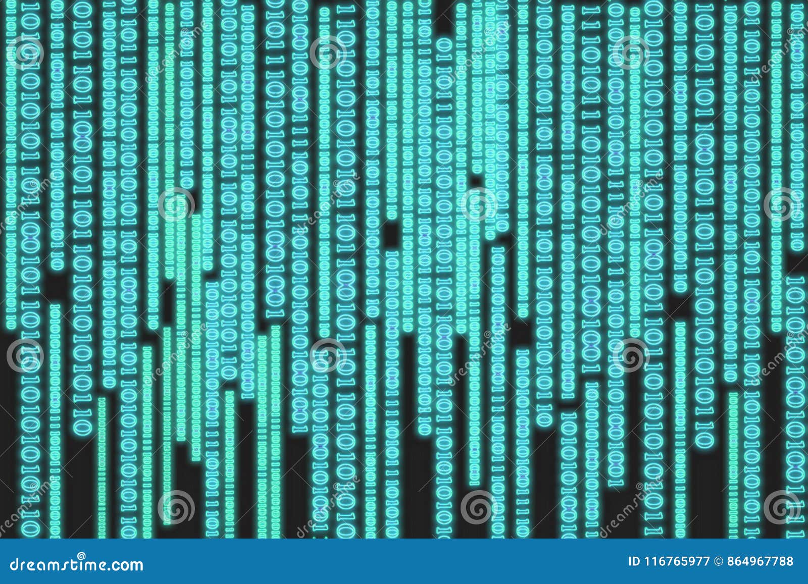 Computer Binary Data Flow Graph Stock Illustration - Illustration of ...