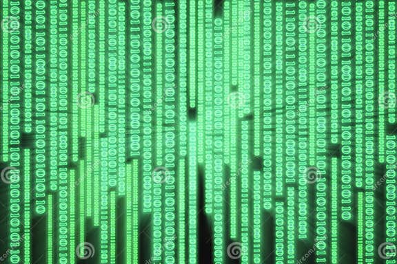 Computer Binary Data Flow Graph Stock Illustration - Illustration of ...