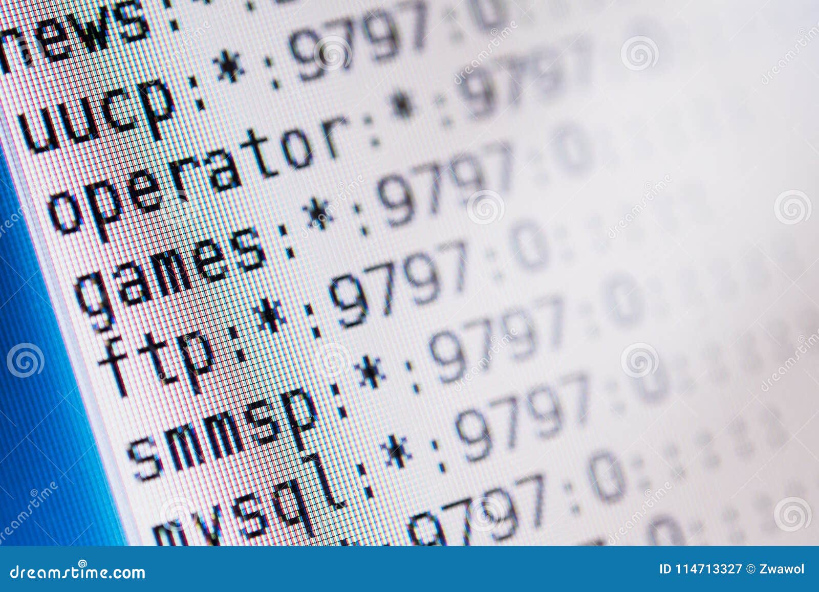 Screen with computer code stock image. Image of matrix - 114713327