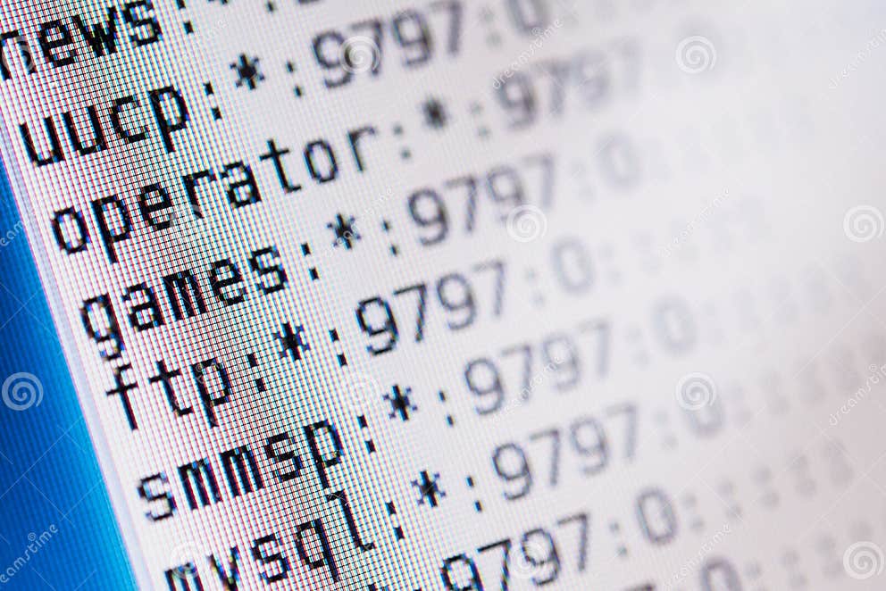 Screen with computer code stock image. Image of matrix - 114713327