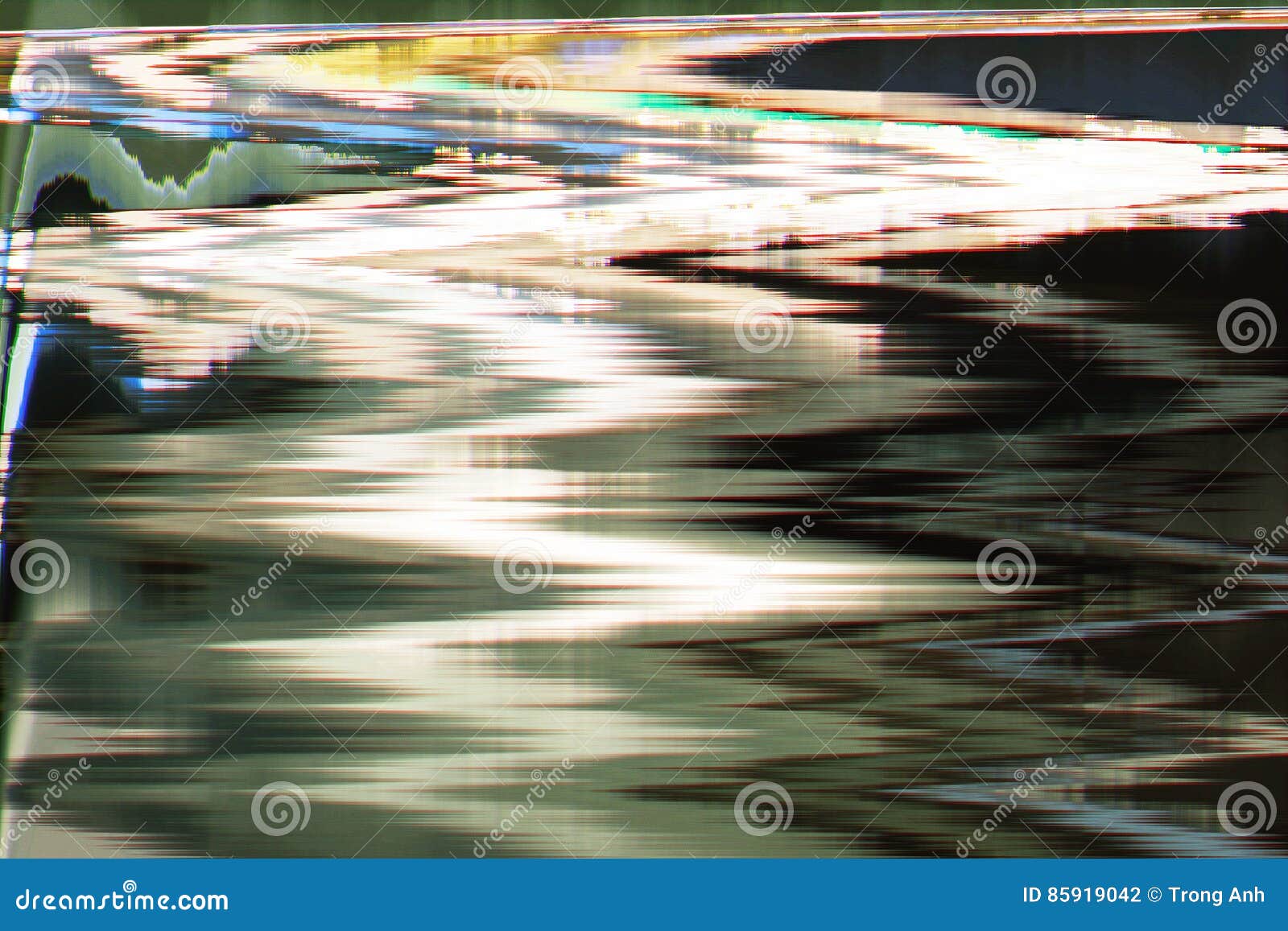 A Set Of Static Glitches. No Signal TV. TV Screen. End Of Movie VHS ...