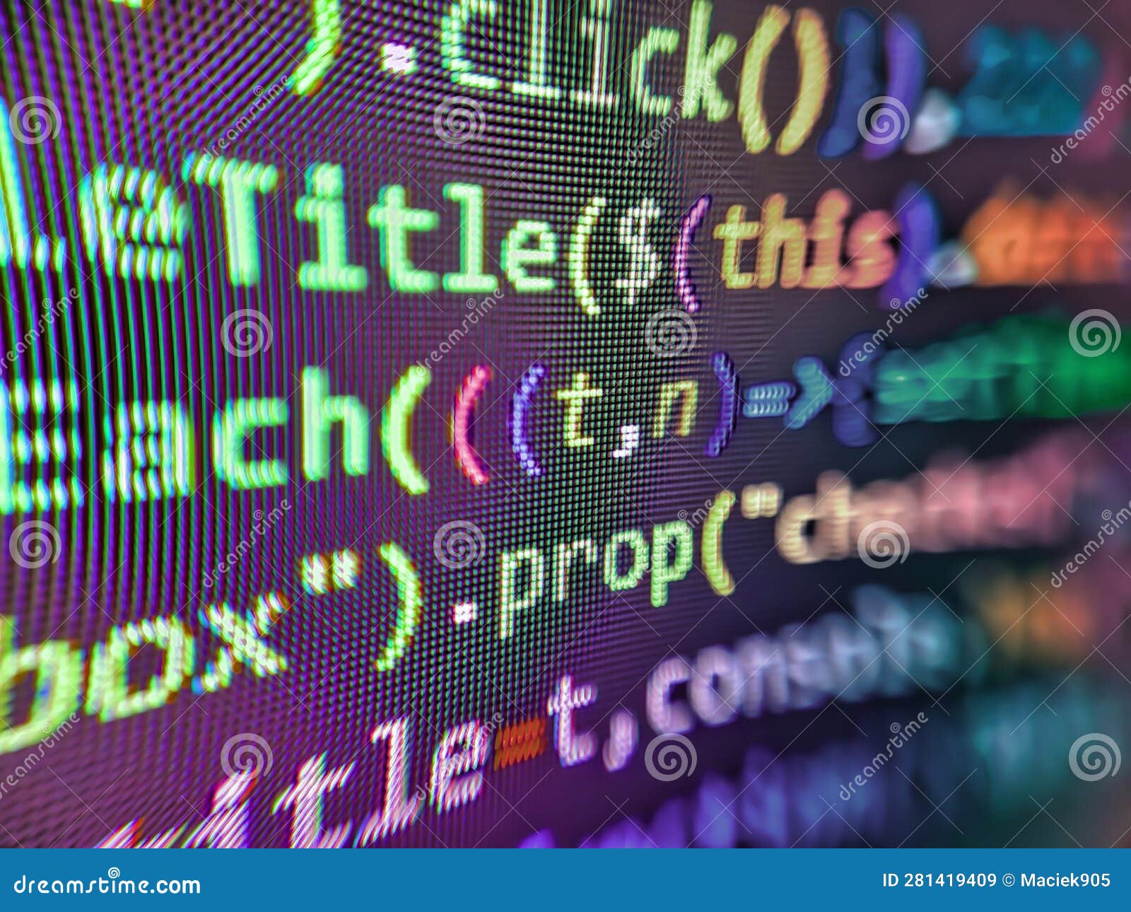 Web Development With Binary Code Digital Technology Background. Abstract Background With Program ...