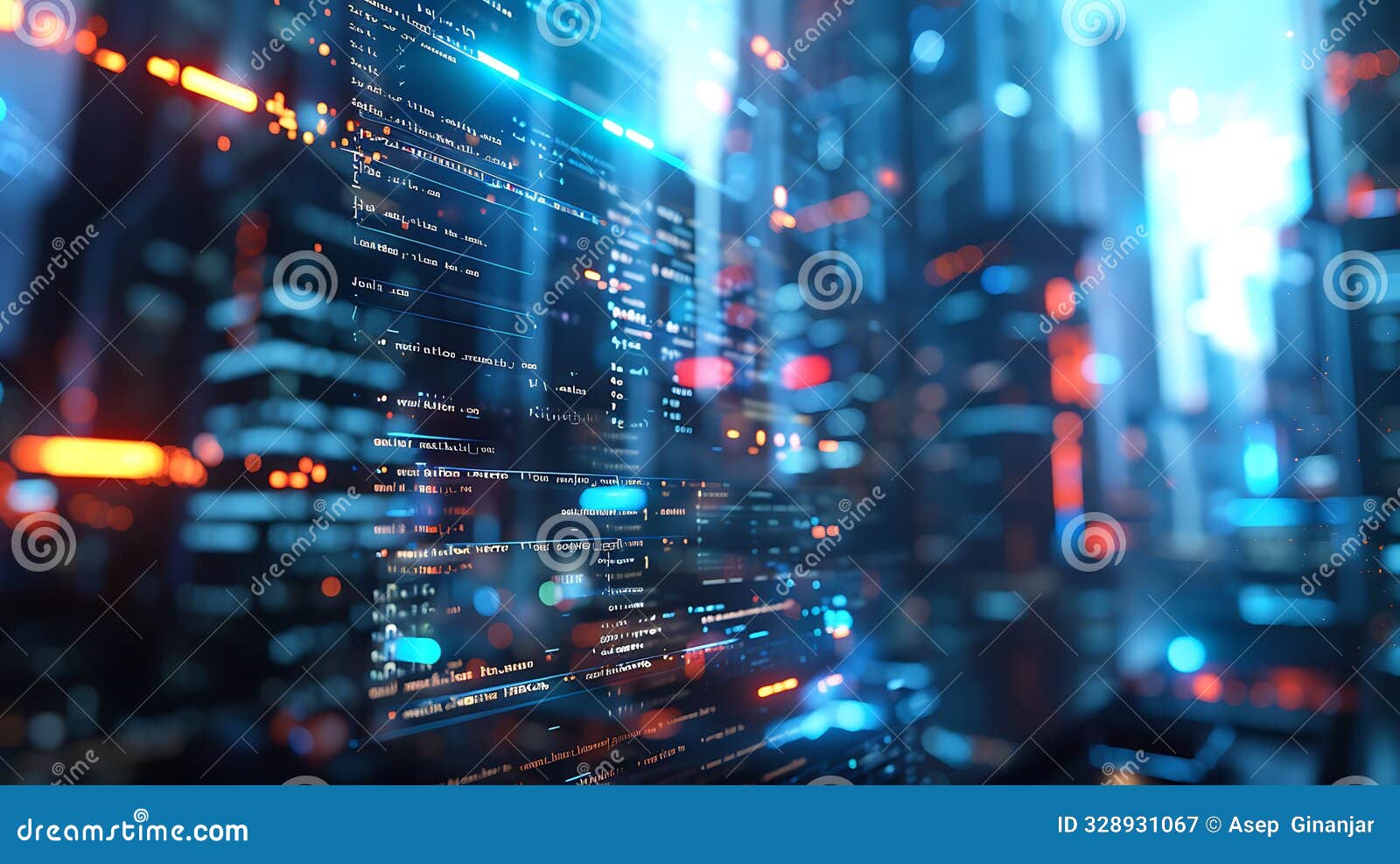 A Screen Displaying an AI Code Assistant Stock Illustration ...