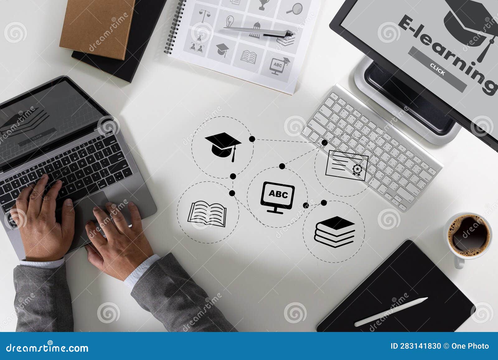 On-screen E-learning Internet on a Computer Education Course ...