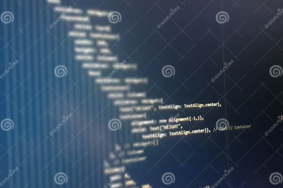 Screen Of Flutter Application Developing Code Lines Of Code On 7935