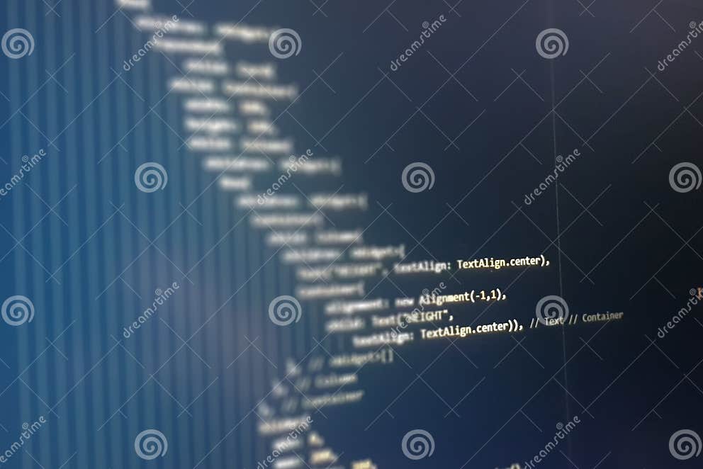 Screen Of Flutter Application Developing Code Lines Of Code On 4017