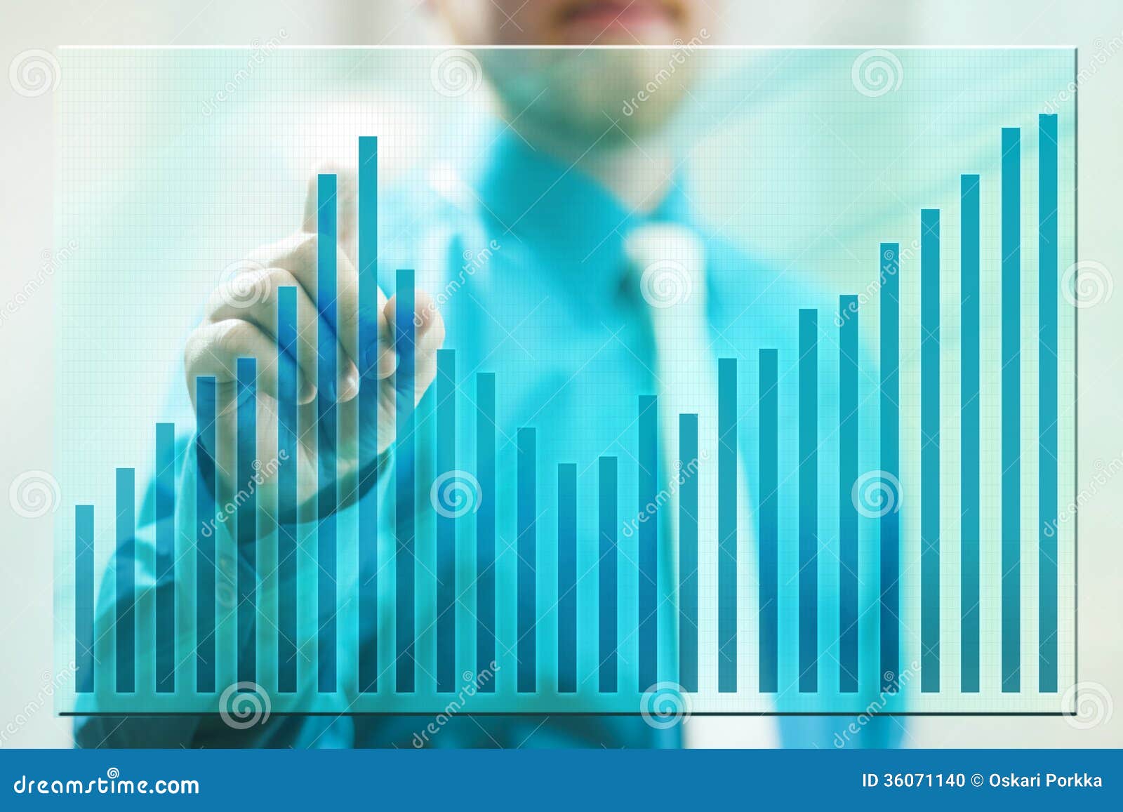 Screen Graph stock photo. Image of businessman, graphic - 36071140