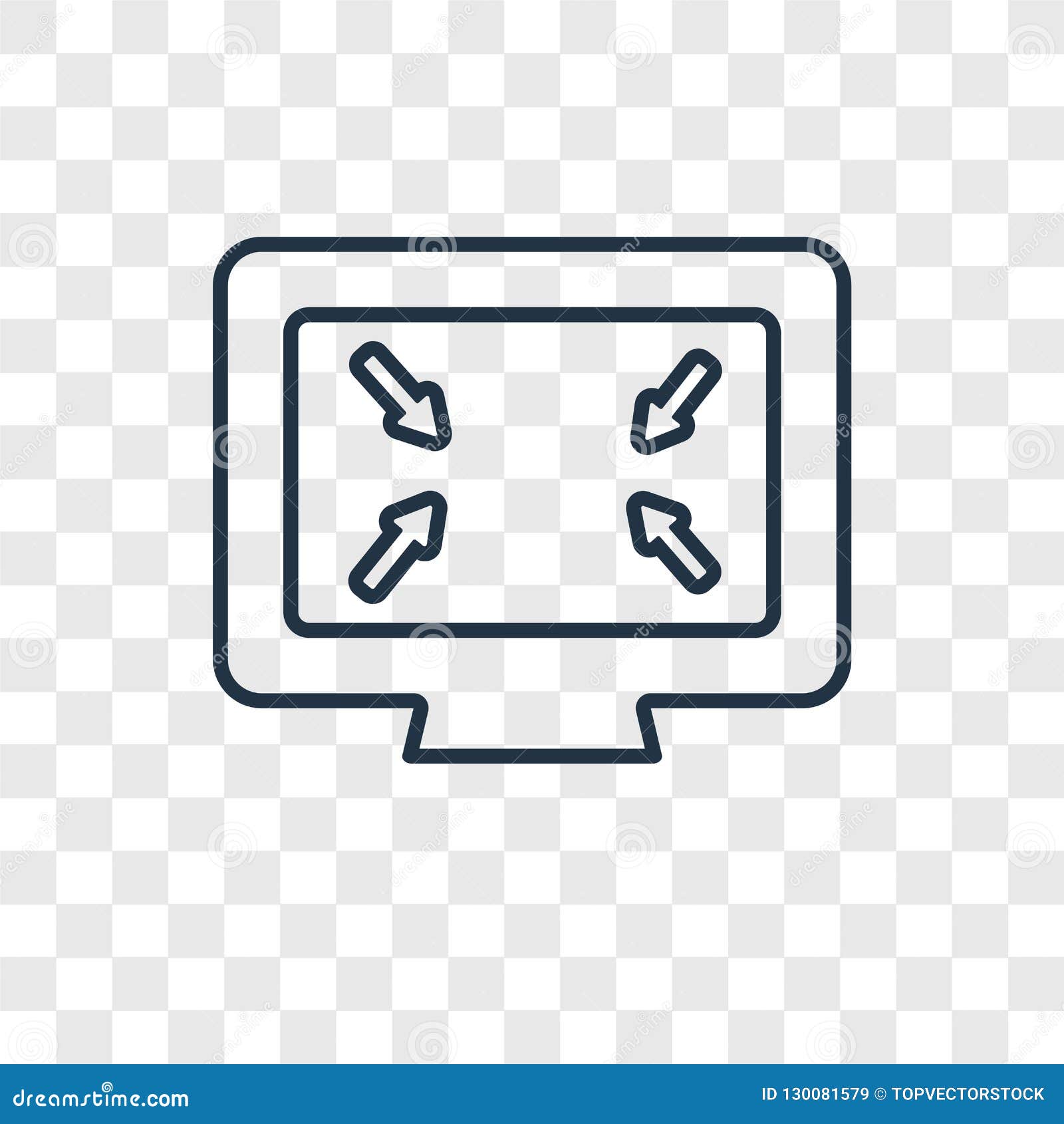 Screen Grid Icon Vector Isolated On White Background, Logo Concept Of ...