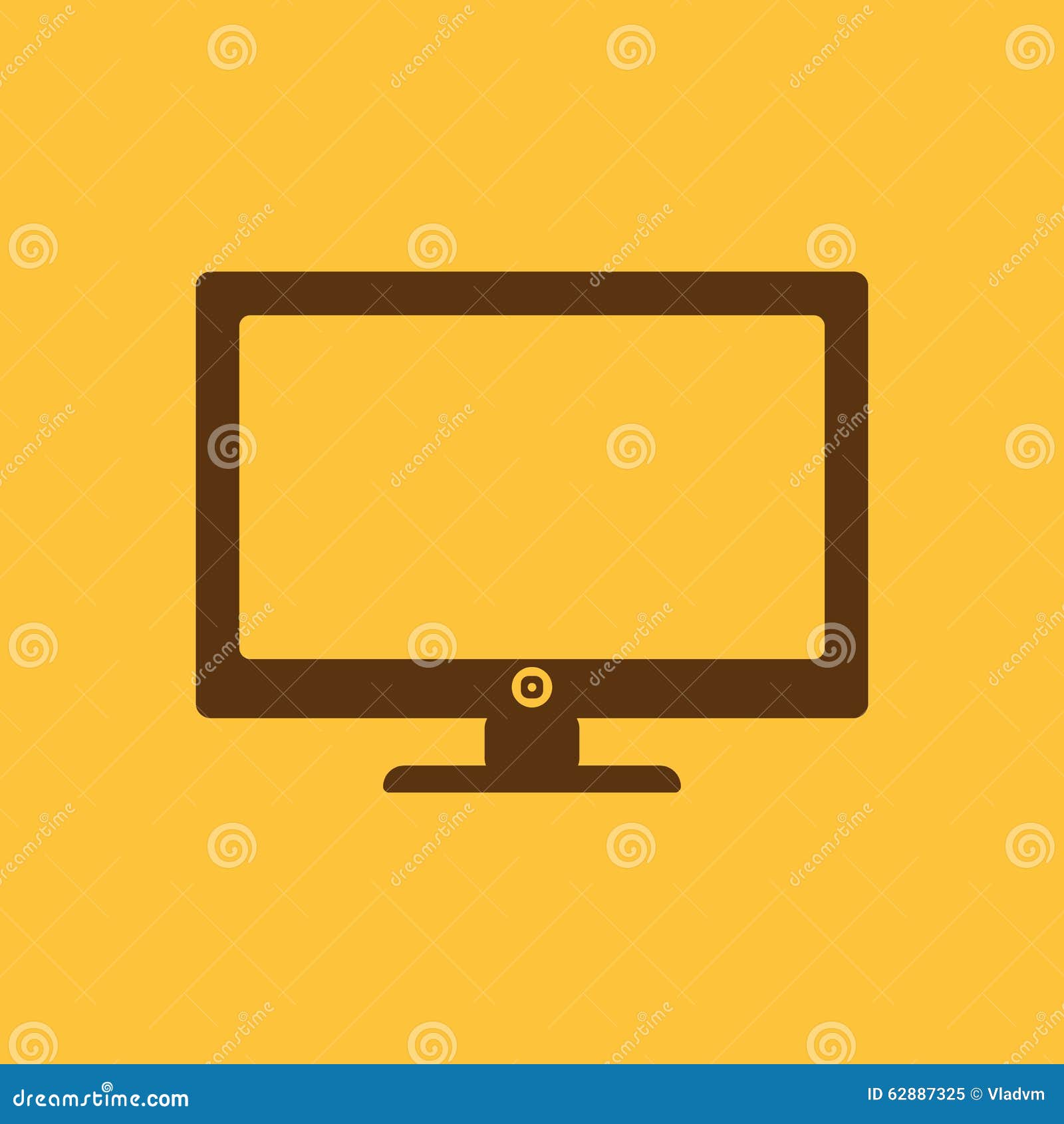 The Screen Icon. Monitor Symbol Stock Illustration - Illustration of ...