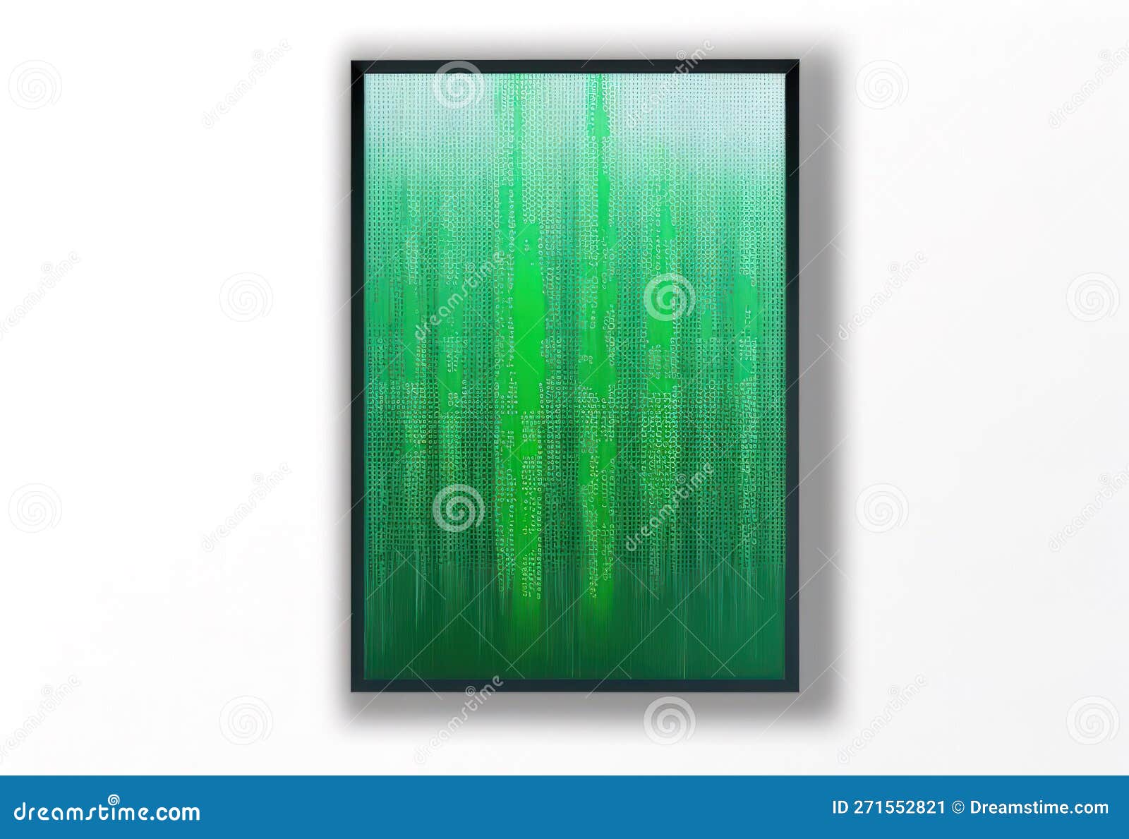 Screen With Image Similar To Binary Code Cyberspace And Programming Stock Illustration