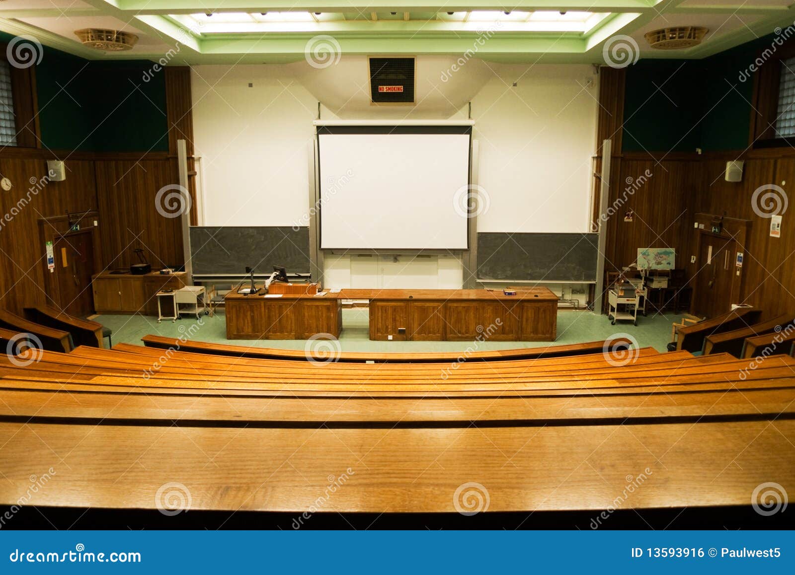 Screen in lecture hall stock photo. Image of board, seating - 13593916