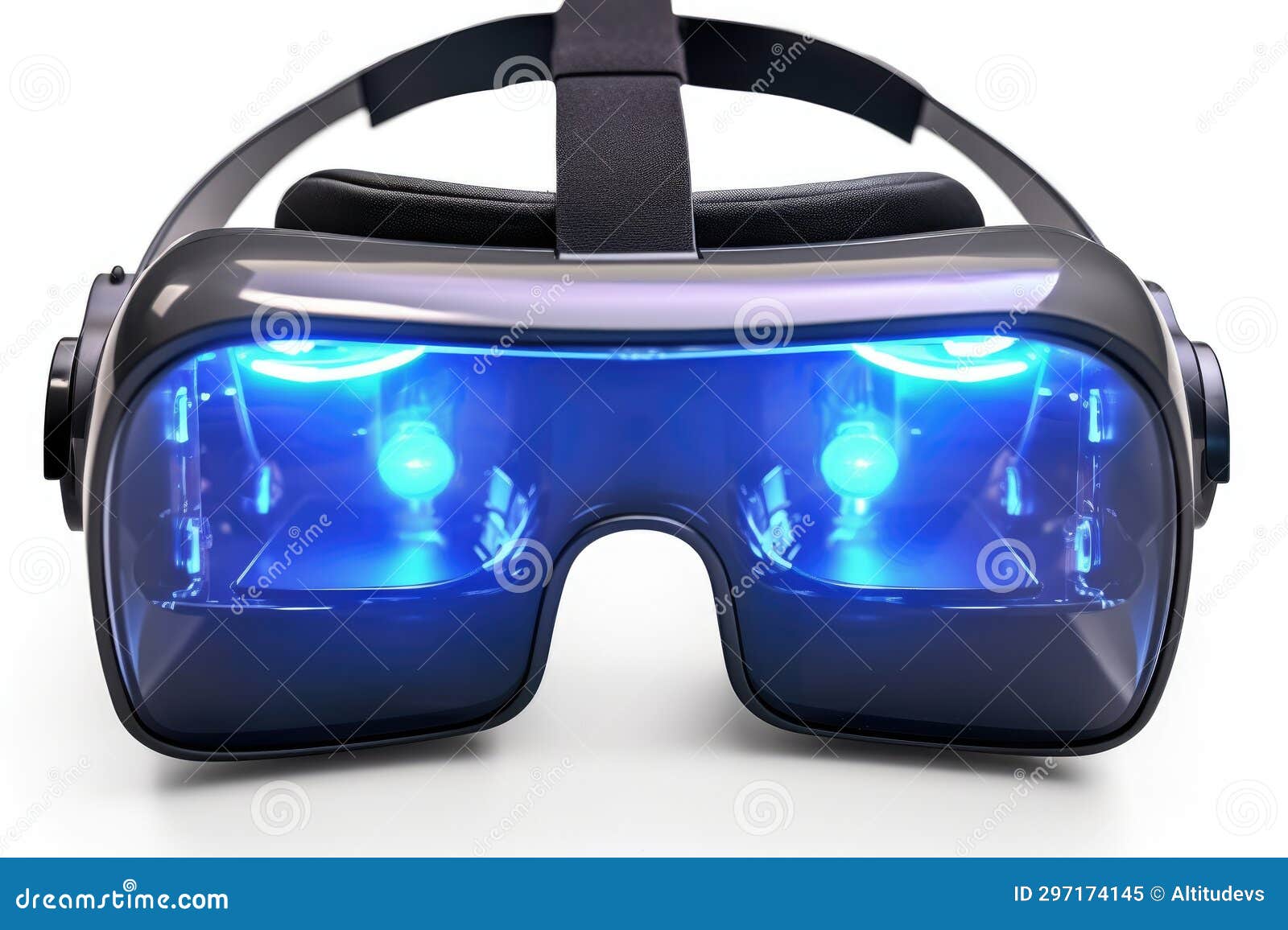 Screen Magnifier Setting on Vr Headsets Display Stock Image - Image of ...