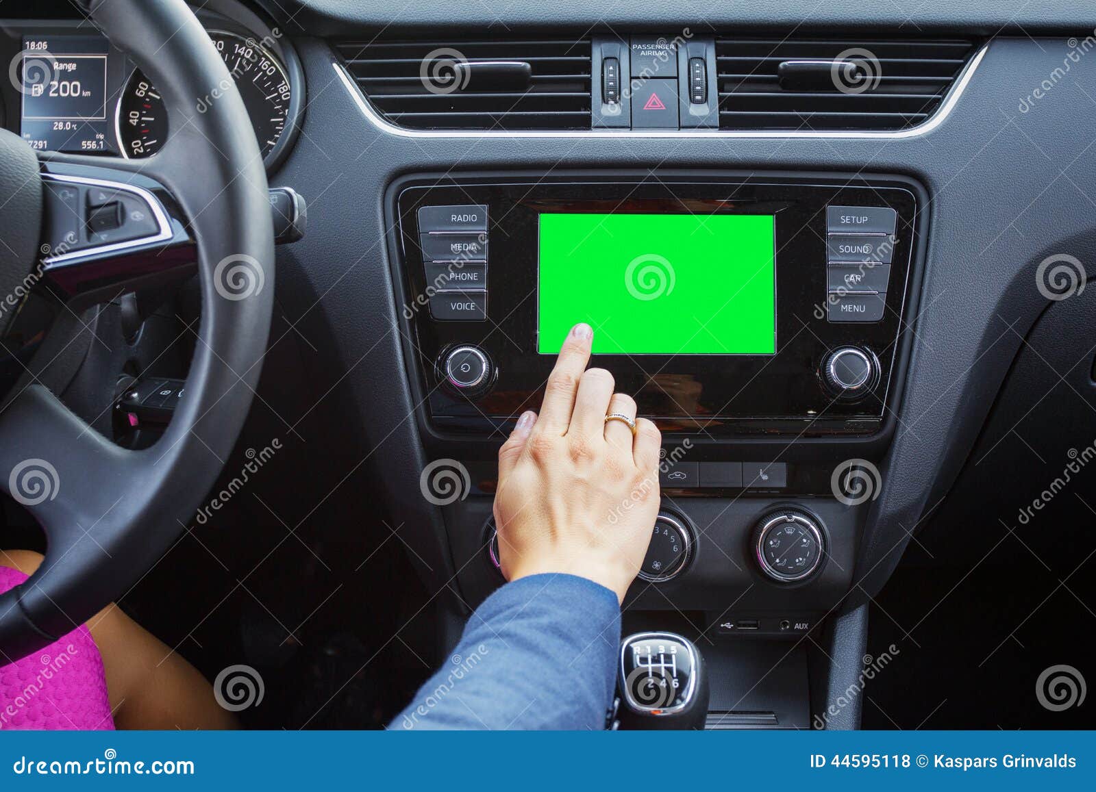 Multimedia System Control Buttons On Steering Wheel Royalty-Free Stock ...